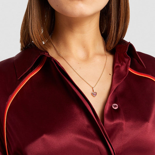 Naipe Charm Ruby in 18k gold - Moritz Glik