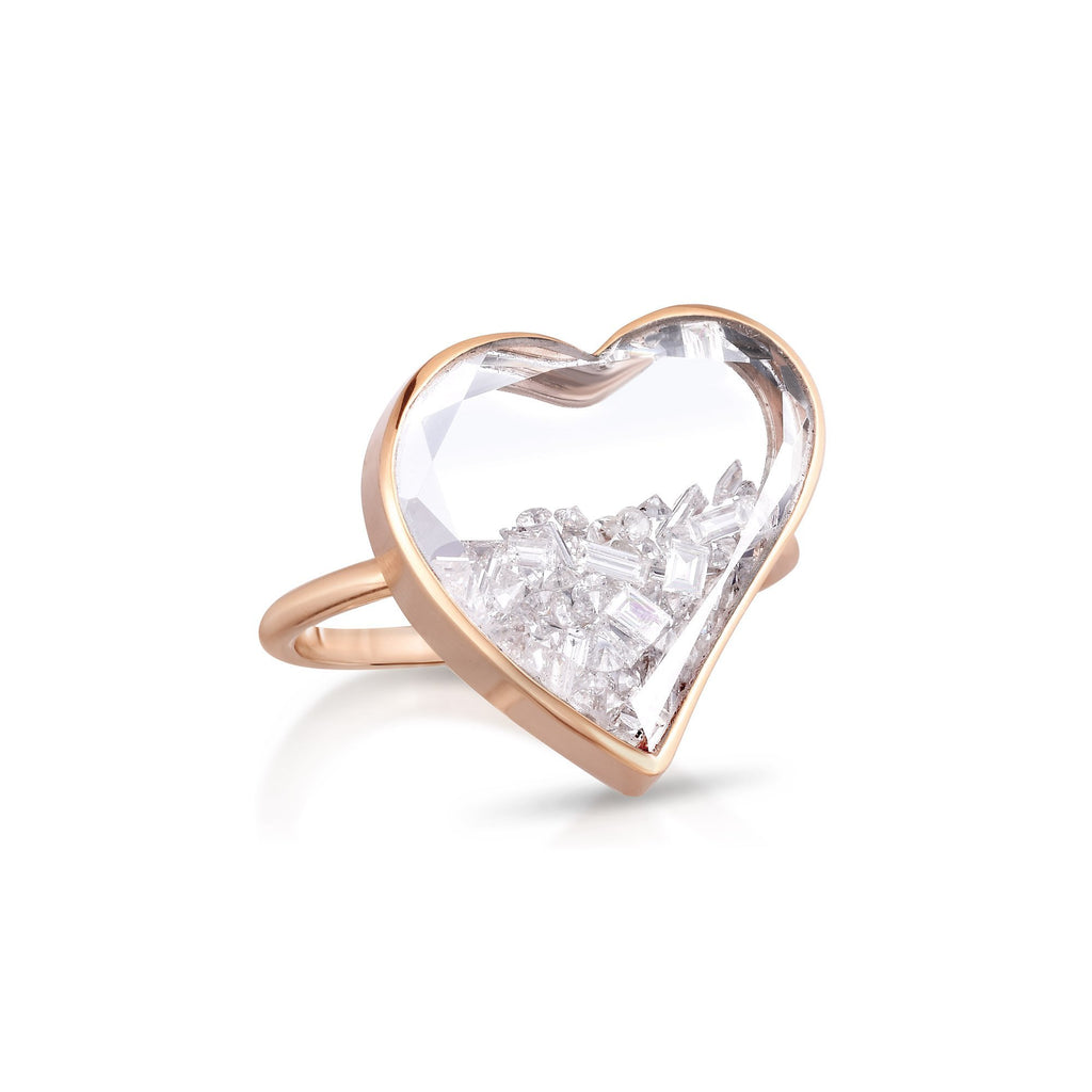 Afago Shaker Diamond Ring in 18k gold - Moritz Glik