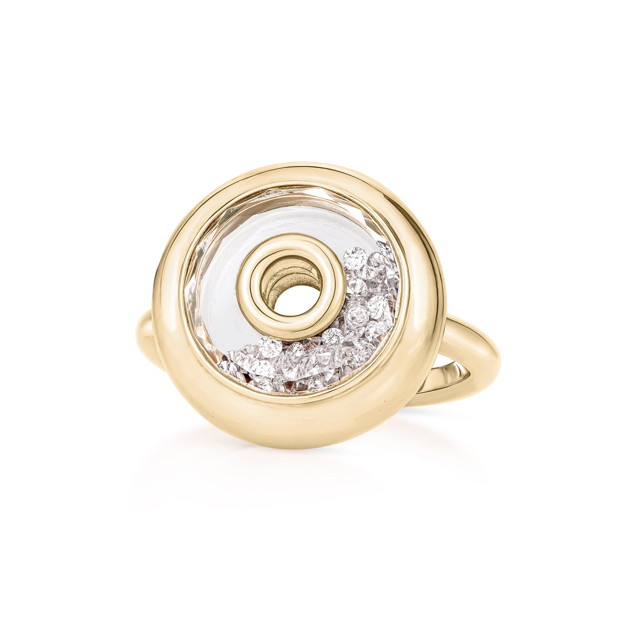 Roda Shaker Ring 12mm in 18k Gold - Moritz Glik